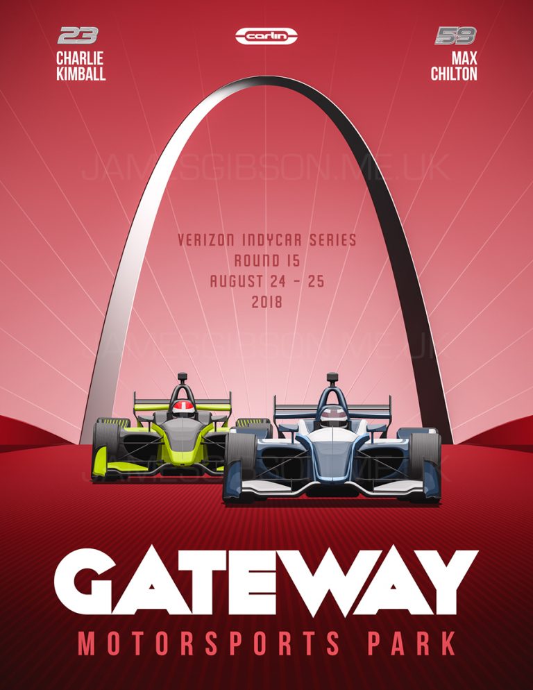 Carlin Racing IndyCar Posters – JAMES GIBSON